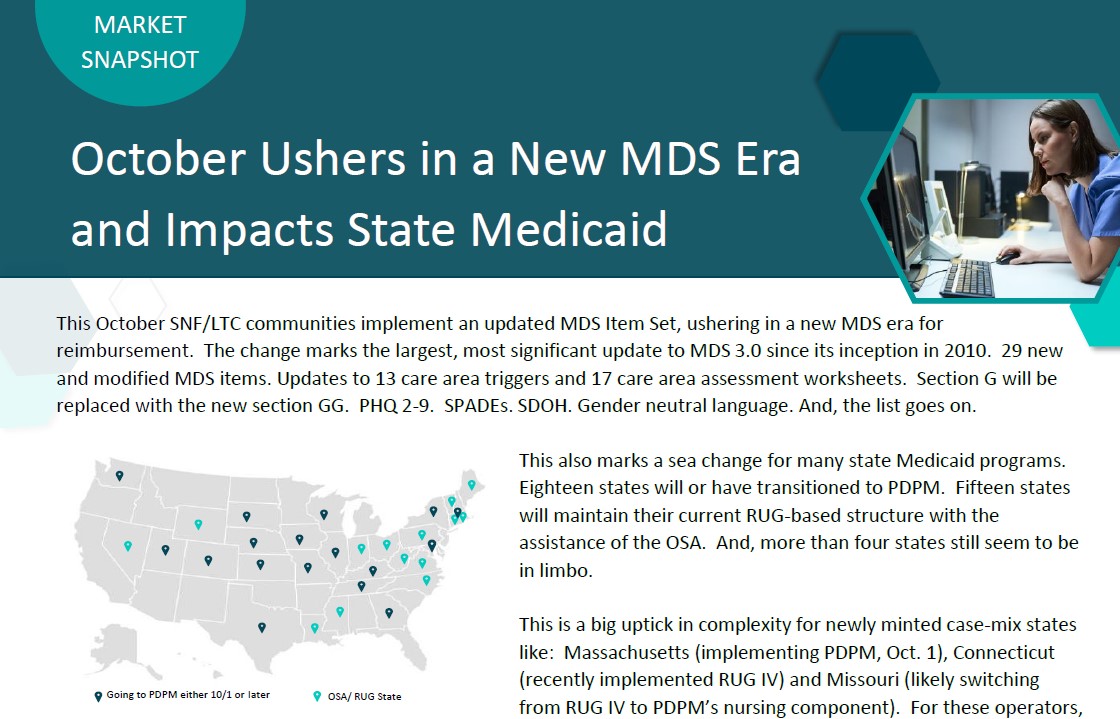 Market Snapshot: 2023 MDS Changes Impact State Medicaid